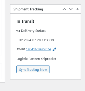 Shipment Tracker for Woocommerce